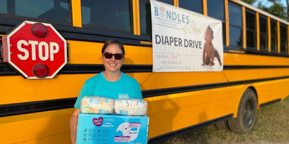 8th Annual Stuff the Bus Diaper Drive begins Sept. 23 - AmFirst